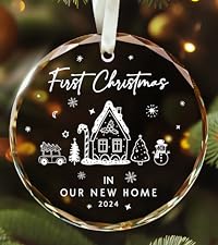 Amazon.com: New Home Ornament 2024 - First Home Ornaments 2024 - First Christmas in Our New Home ...