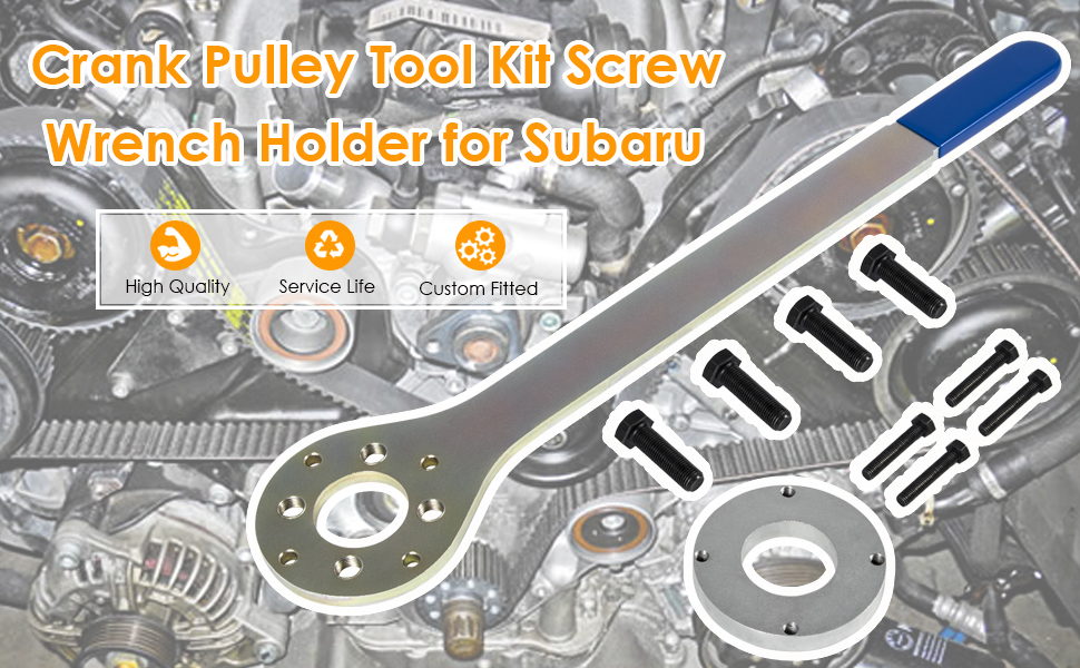 Amazon.com: Crank Pulley Tool Kit Screw Wrench Holder for Subaru Imprezas 93-15 (EJ Engines only ...
