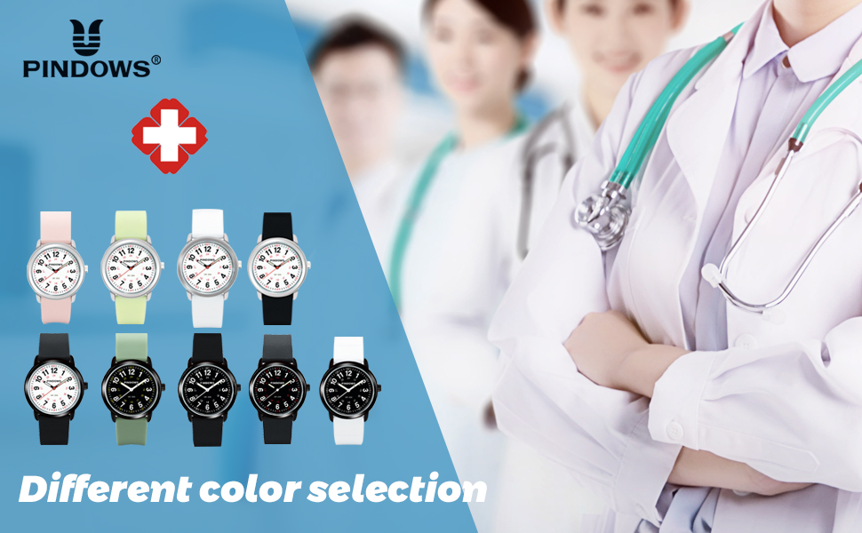 Amazon.com: PINDOWS Nurse Watch for Nurses, Doctors, Medical Professionals, Students, Easy to ...