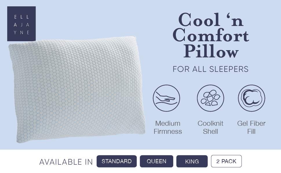 Amazon.com: Ella Jayne - Coolmax Gel Cooling Pillows for Sleeping, Hypoallergenic, Best Cooling ...