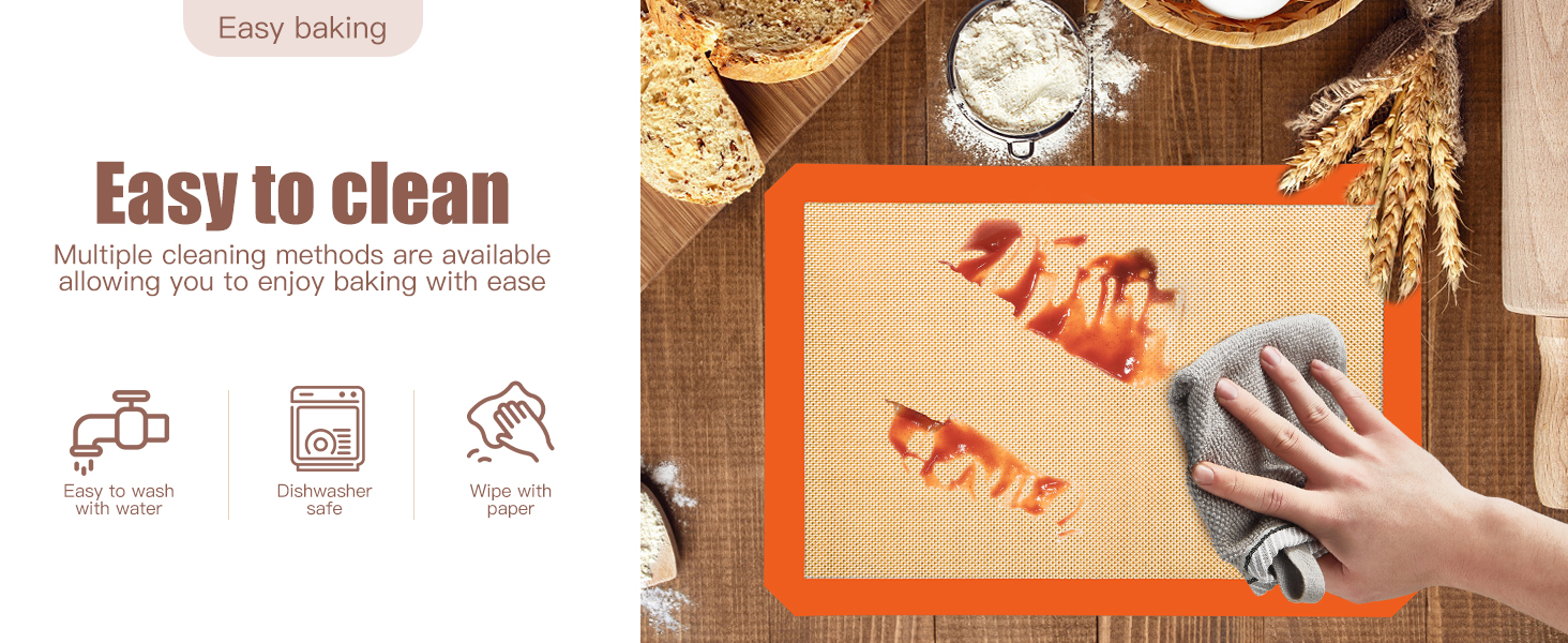 Amazon.com: XSSDPDC 3-Pack Non-Stick Silicone Baking Mat, Food Safe ...