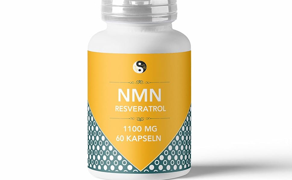 NMN-Kapseln 60 Stück - TCM-Pharmatrade + Resveratrol - bioaktive Formel - hochdosiert 1100 mg ...