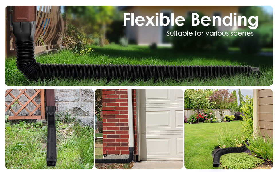 Aoresac 2 Pack Rain Gutter Downspout Extensions, Down Spout Drain ...