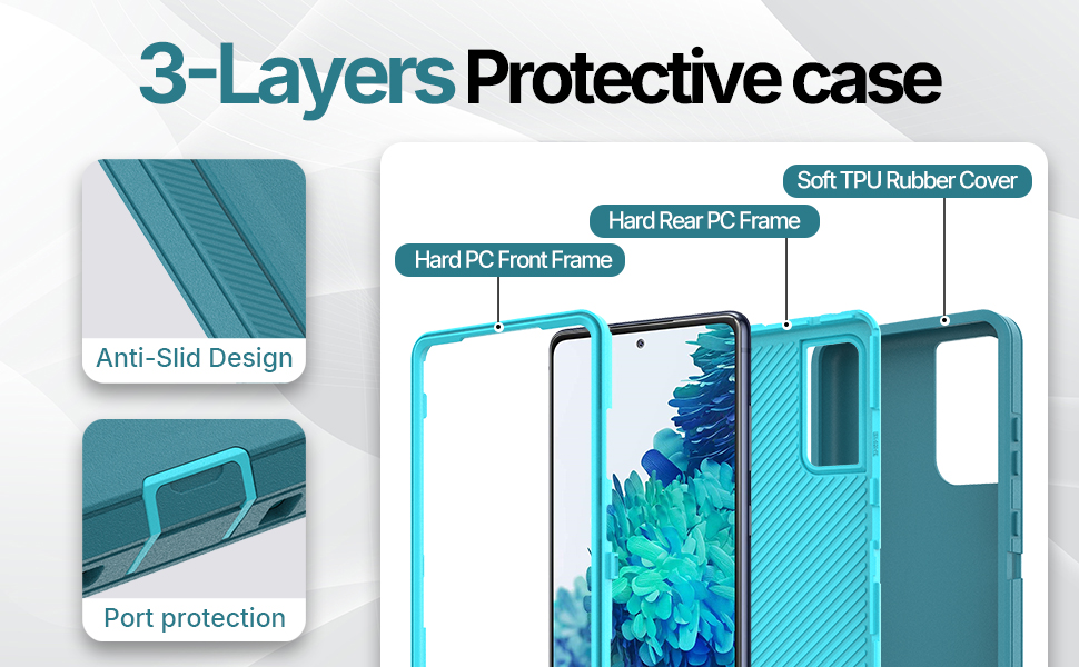 Amazon.com: Migeko for Samsung Galaxy S20-FE-5G Case: S20FE Case with 1 Pack Glass Screen ...