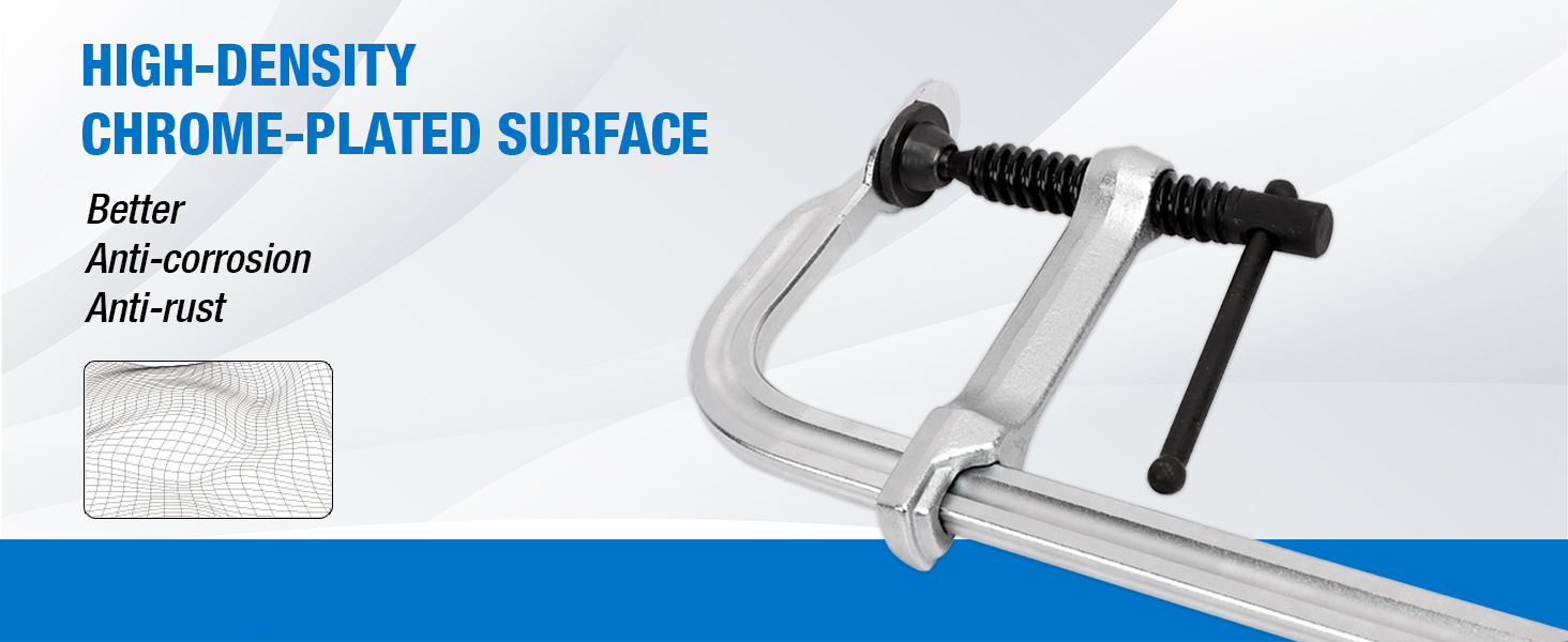 KRETLAW Bar Clamps 4-Pack, 300mm (12") Light-Duty Drop Forged Steel F ...