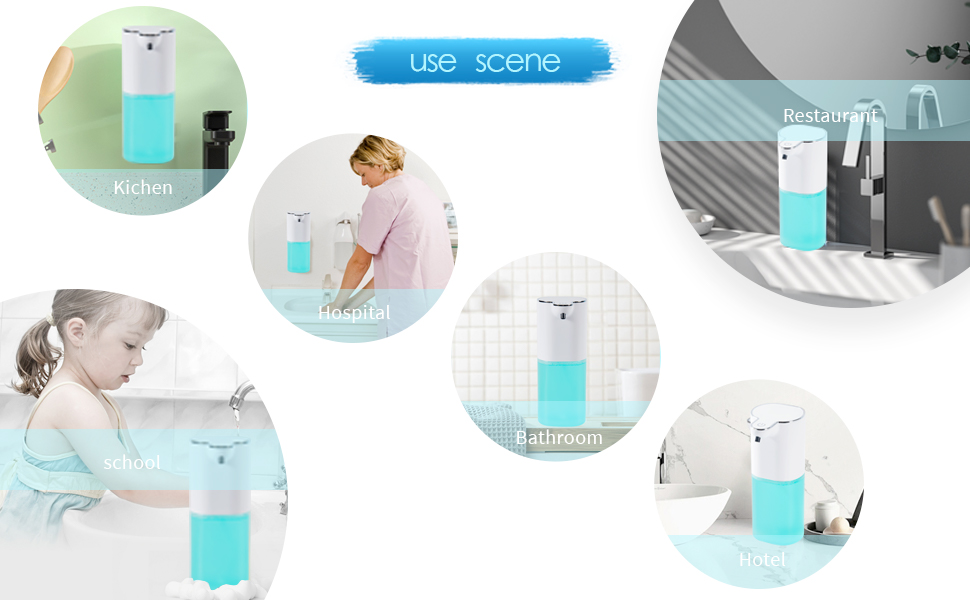 Amazon.com: Vuswikoti Automatic Foaming Soap Dispenser, Rechargeable, Touchless Foam Soap ...