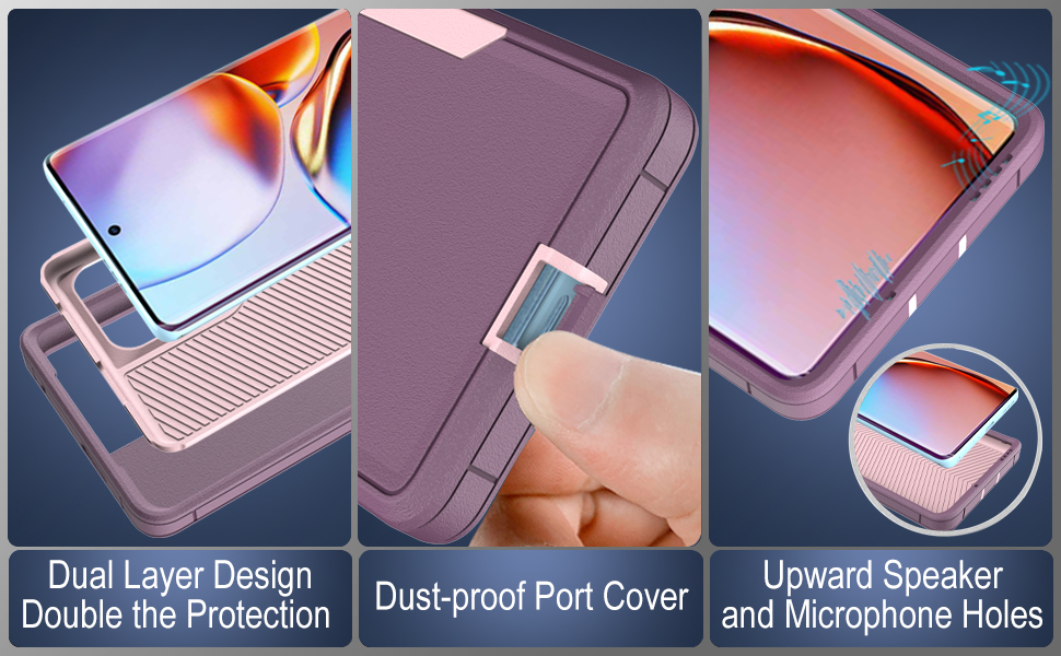 Amazon.com: Dahkoiz for Motorola Edge Plus(2023) Case, Moto Edge Plus 2023 Case, with Dust-Proof ...