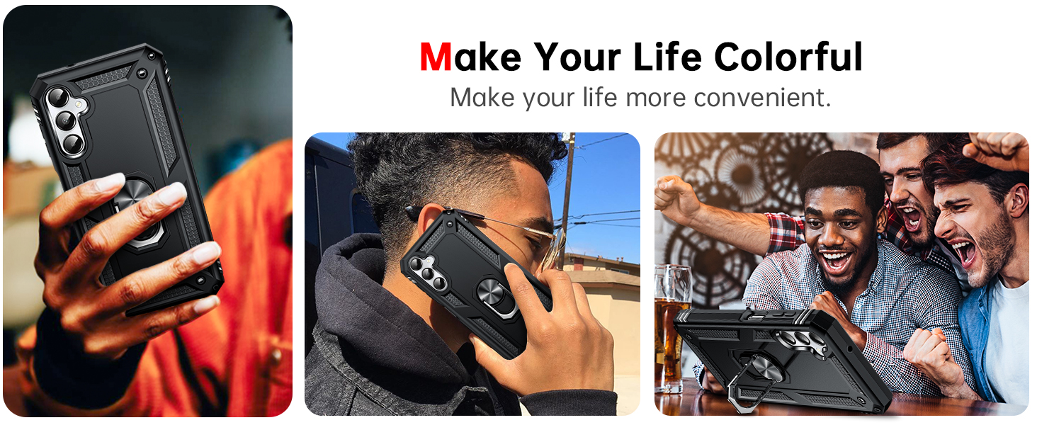 LeYi for Samsung Galaxy A05S Case with 2 Tempered Glass Screen Protector and 2 Camera Lens ...