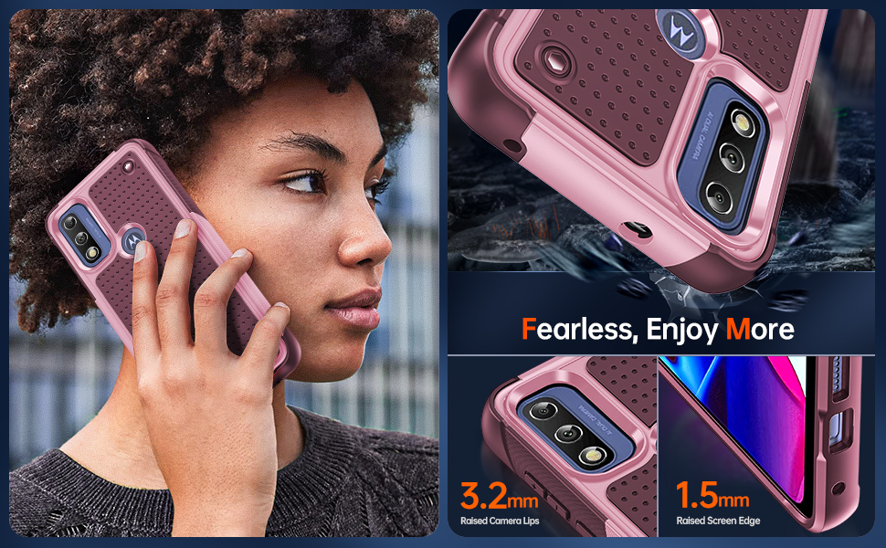 Amazon.com: LeYi for Moto G Pure Case, Moto G Play 2023/ G Power 2022 Case with Screen ...