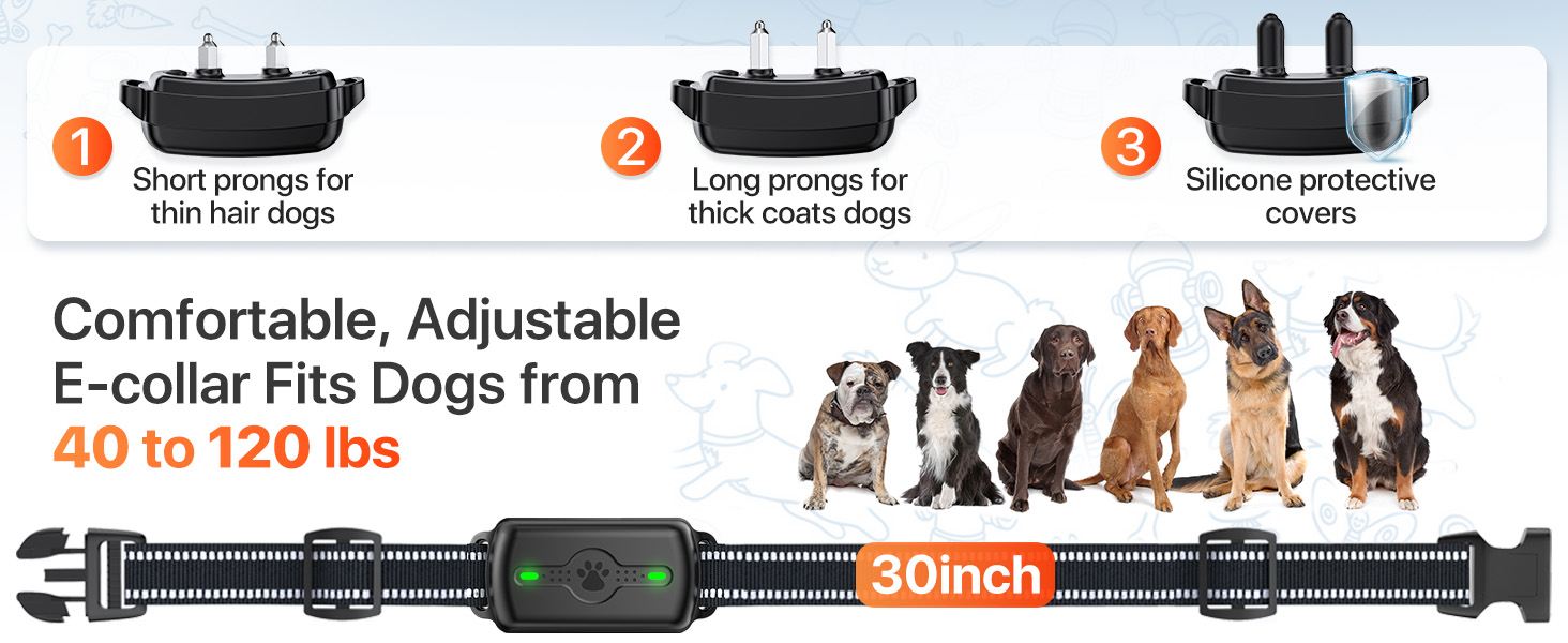 Dog Training Collar with Remote, Dog Shock Collar with 4 Training Modes, IP68 Waterproof ...