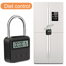 Metal Timer Lock, 99 Hours Max Timing Lock with LCD Display, Multi-Function Electronic Timer ...