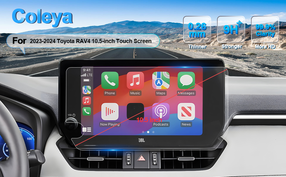 Amazon.com: Coleya 2023 2024 2025 RAV4 Screen Protector for Toyota RAV4 (Limited/TRD Off-Road ...