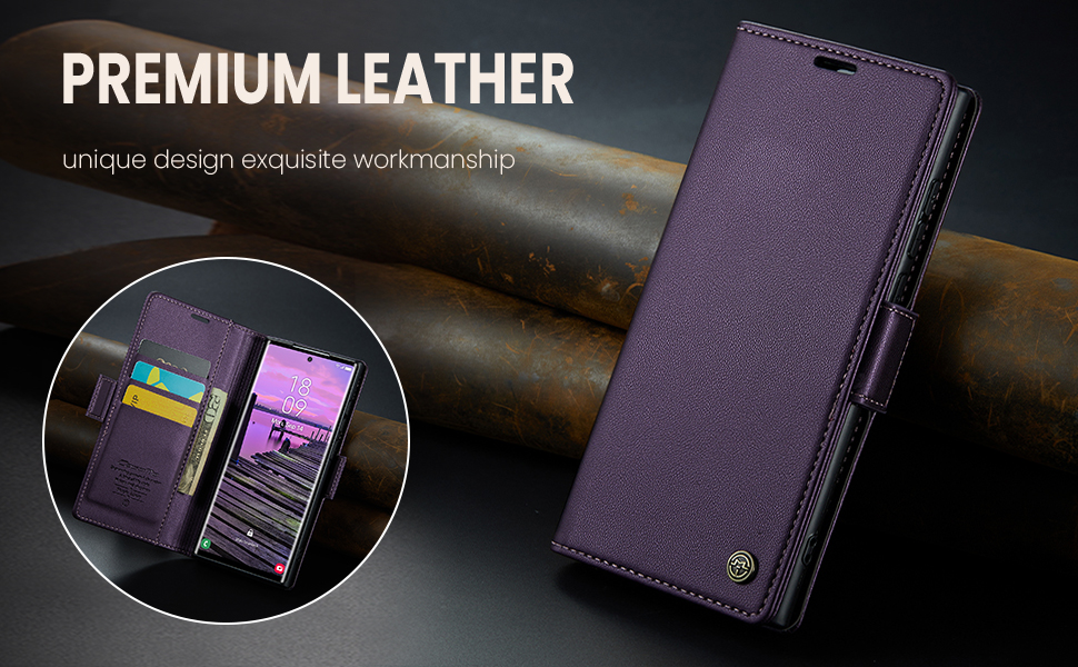 Amazon.com: SINIANL Samsung Galaxy S24 Ultra Wallet Case with RFID Blocking, Samsung S24 Ultra ...