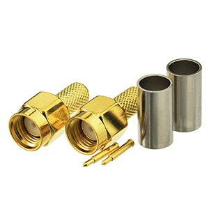 Superbat SMA Crimp Connectors Kit SMA Male + SMA Female Crimp Connector Kit 10-Pack for RG58 ...