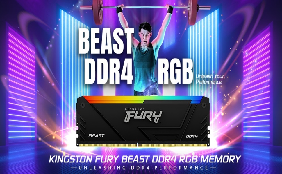 Amazon.in: Buy Kingston Fury Beast DDR4 RGB 16GB 3200MT/s DDR4 CL16 DIMM 1Gx8 Fury Beast RGB ...