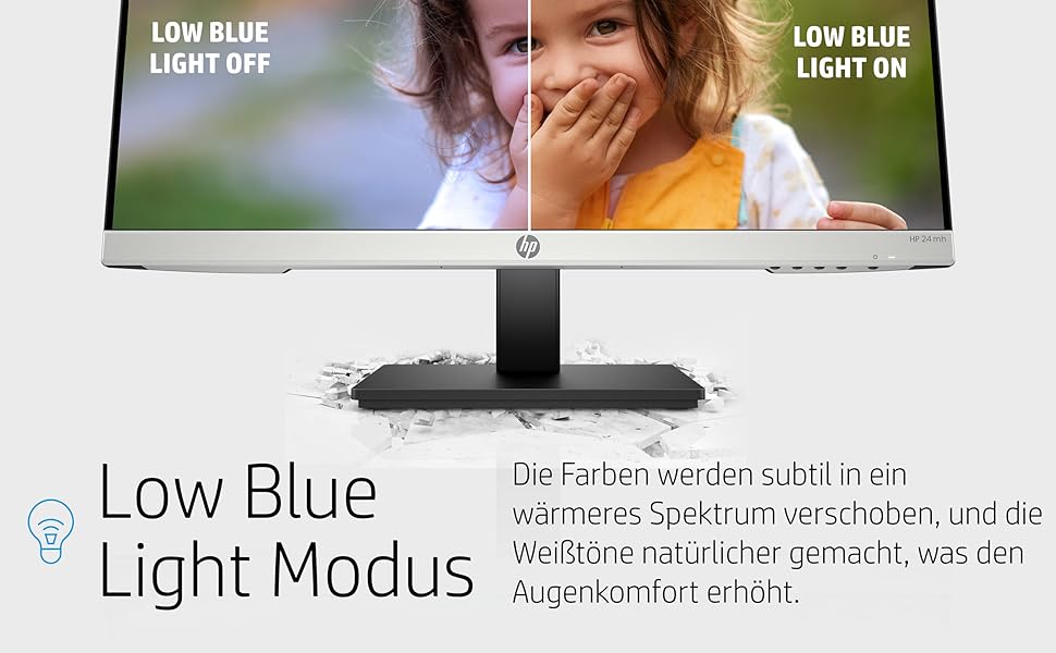 HP 24mh Monitor 60,45 cm 1920 x 1080 Pixel , 60 Hz, Full HD IPS, 178 ...