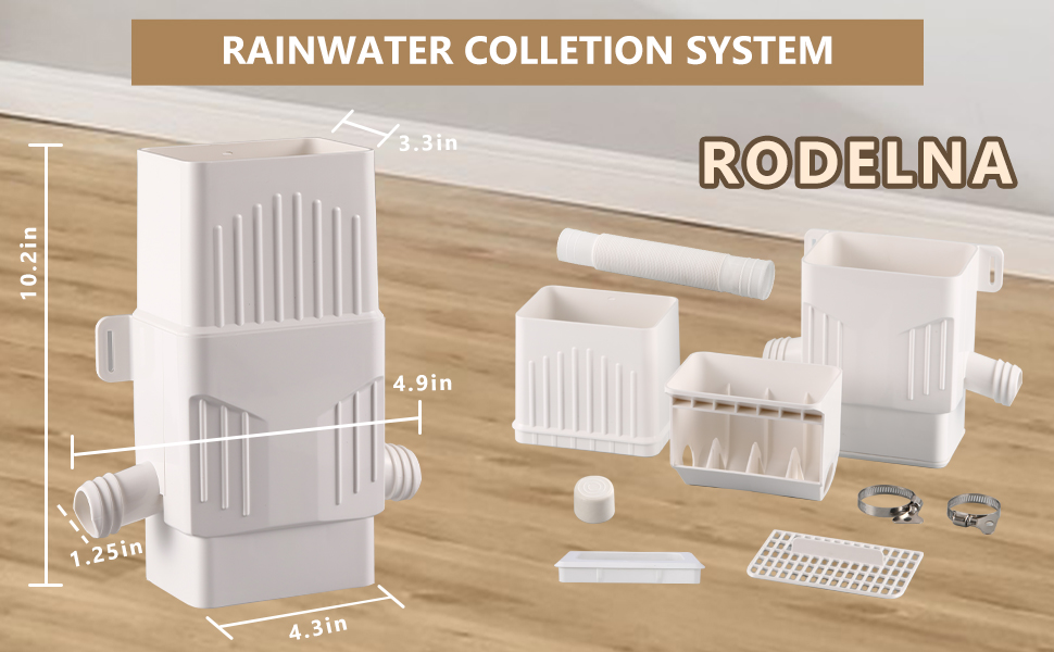 Amazon.com: Rainwater Collection System, Rain Barrel Diverter Kit for ...