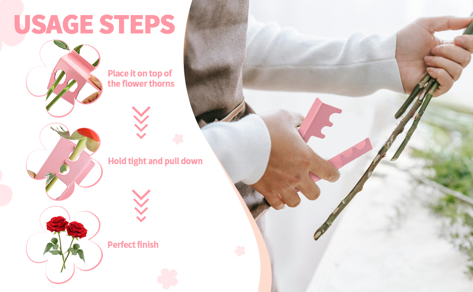 Amazon.com: 3 PCS Rose Thorn Stripper Tool, Flower Stem Cutter, Thorn Remover for Roses, Rose ...