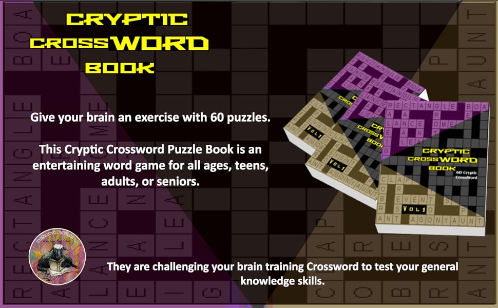Cryptic Crossword Book: 60 stimulating, challenging cryptic crossword puzzles: Books, Badmarsh ...