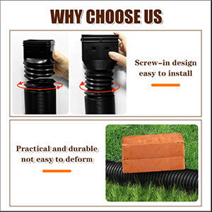 Rain Gutter Downspout Extensions Flexible,Gutter Downspout Extensions ...