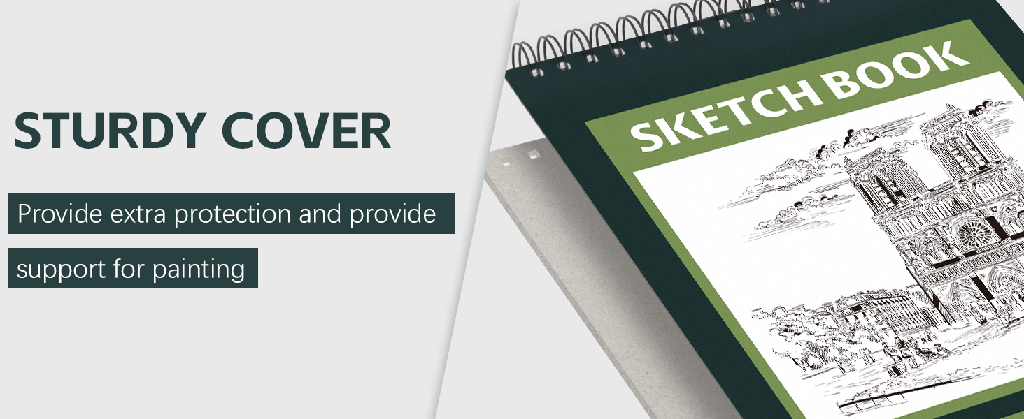 Amazon.com: WeLiu Sketchbook 9x12 Inch, 2 Packs Sketch Pad Drawing Painting Writing Paper, 100 ...