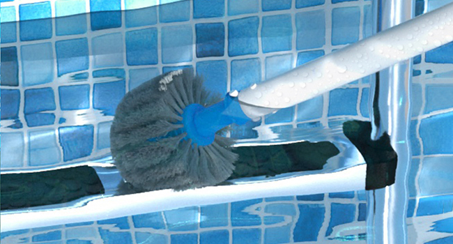 Amazon.com : TidyMister 20'' 2 in 1 Pool Brush Head Cobweb Duster Heavy ...