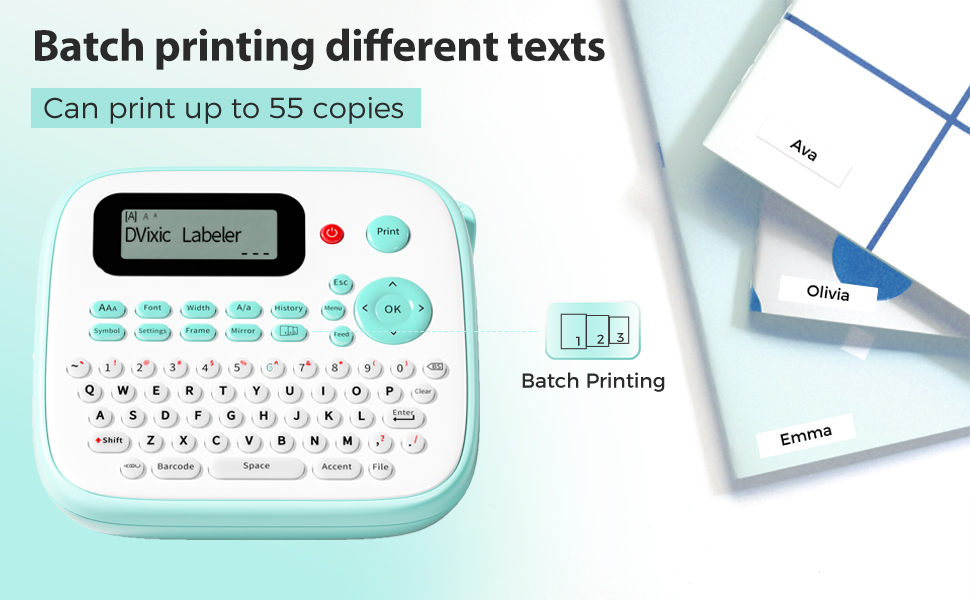 Amazon.com : Vixic Label Maker Machine with 4 Tapes, D210S Label Maker ...