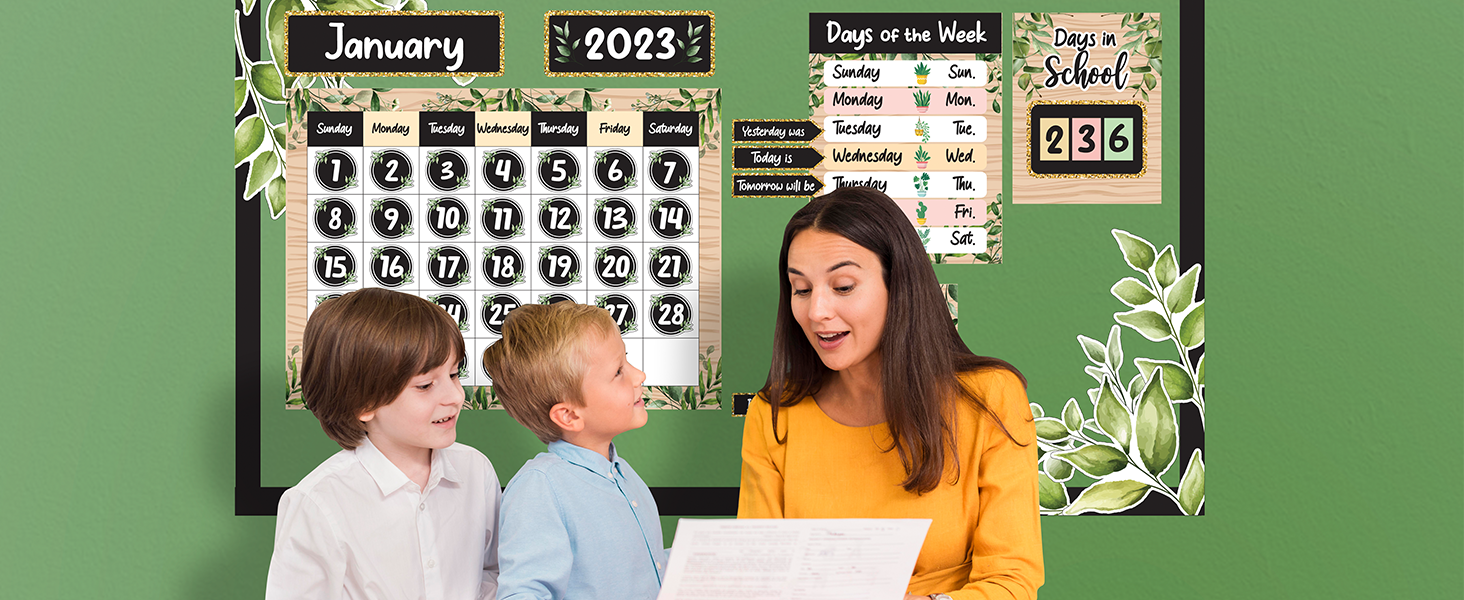 Amazon.com: Decorably 155 Pcs Cutouts Farmhouse-Themed Classroom ...