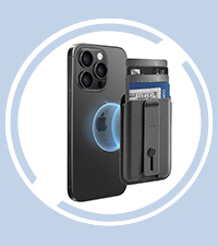 Amazon.com: ESR for MagSafe Wallet, iPhone Wallet with 5-Card Holder, Secure-Grip Finger Loop ...