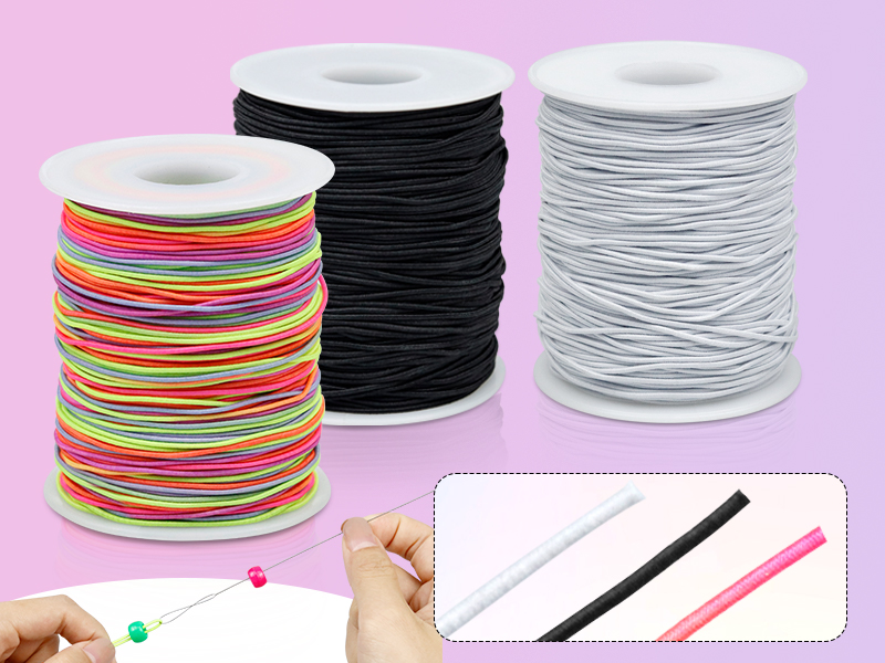 Amazon.com: 2 Rolls FIVEIZERO White Elastic Bracelet String Total 330 ...