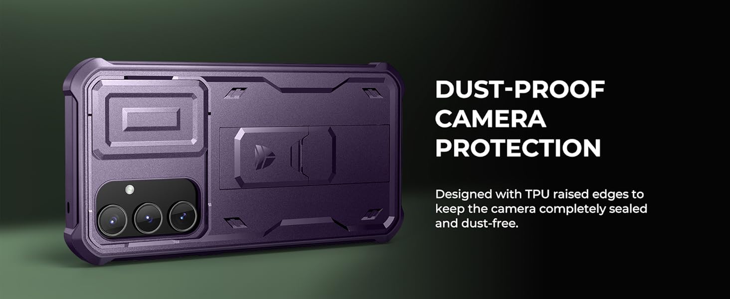 Amazon.com: Dexnor for Samsung Galaxy A35-5G Case, [2 Front Frame] [Bulit-in Slide Camera Cover ...