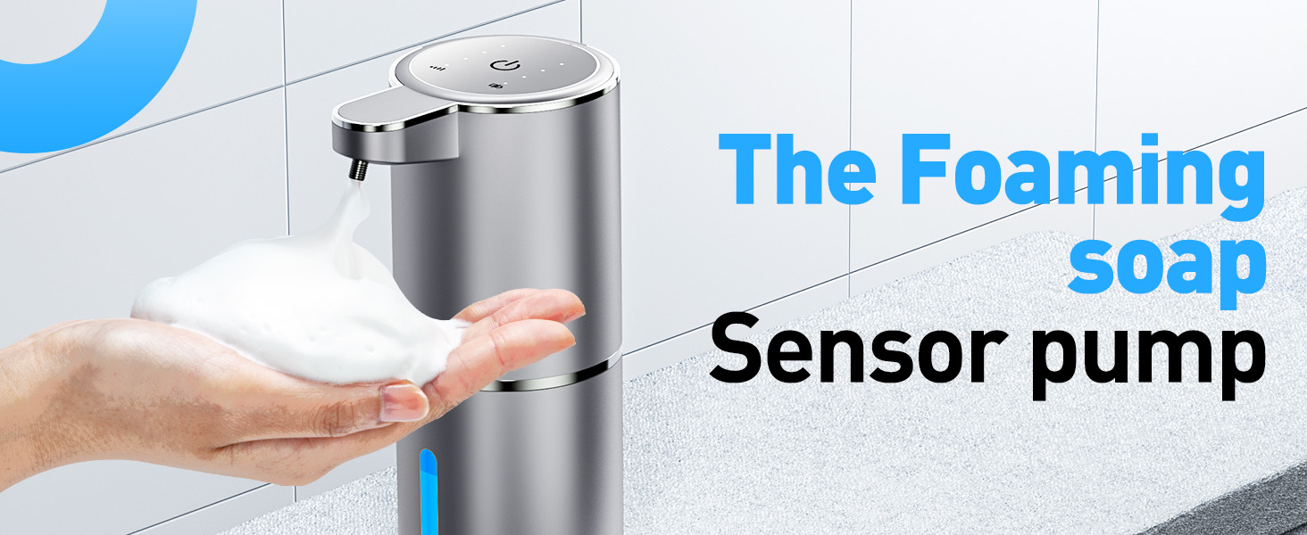 Amazon.com: Fantictas Automatic Foaming Soap Dispenser Foaming Hand Sanitizer Touchless 1500mAh ...