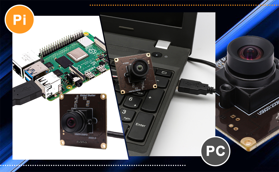Amazon.com: SVPRO Global Shutter USB Camera Module 90fps High Speed Webcam Board 1920x1200 2MP ...