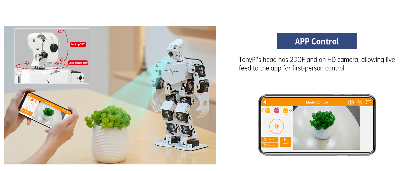 Amazon.com: HIWONDER AI Intelligent Visual Humanoid Robot Powered by ...