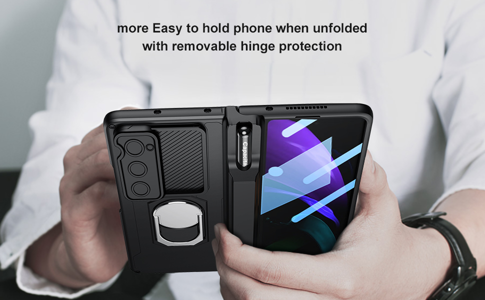 Amazon.com: Libeagle Compatible with Samsung Galaxy Z Fold 2 Case Heavy Duty Protective, Camera ...