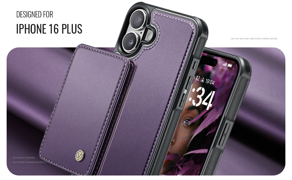 Amazon.com: Hongxinyu Wallet Case for iPhone 16 Plus Compatible with MagSafe for Men Women ...