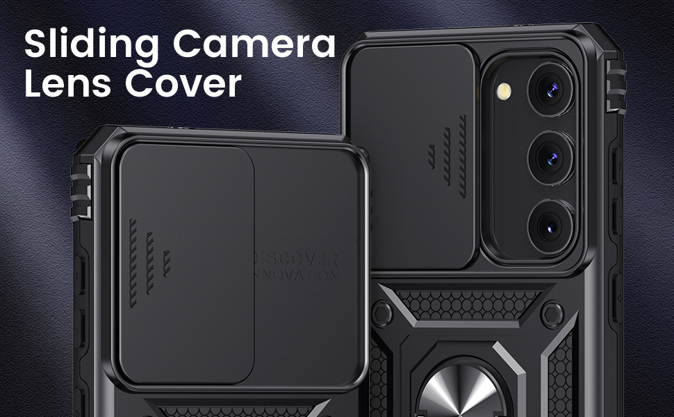 Fewdew für Samsung Galaxy S23 Hülle,Handyhülle Samsung S23 Kameraschutz mit Slide Camera & 360 ...