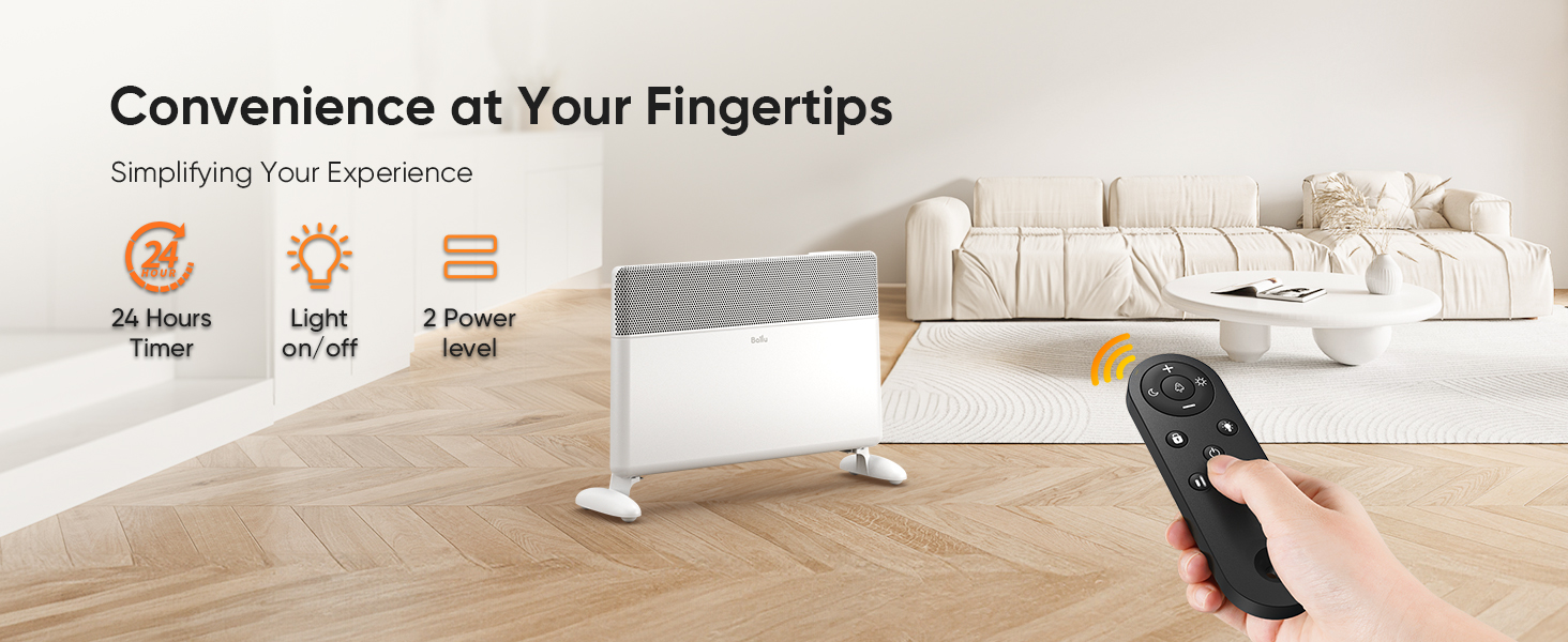 Amazon.com: Ballu Convection Panel Space Heaters,Whole Room Heater for Indoor Use with Smart ...