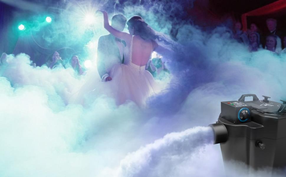 Amazon.com: 6000W Adjustable Dry Ice Fog Machine, 5 Gallons Large ...