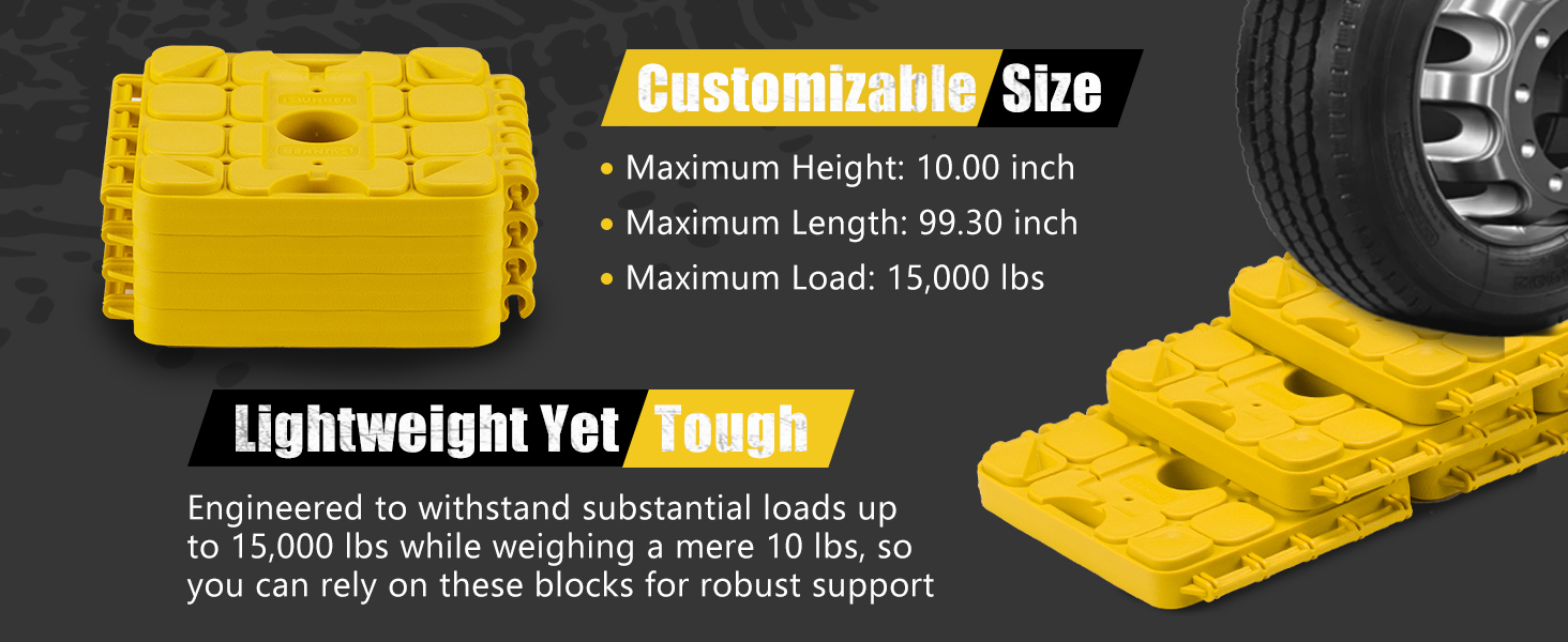 Amazon.com: BUNKER INDUST RV Leveling Blocks/Stackable Jack Blocks ...