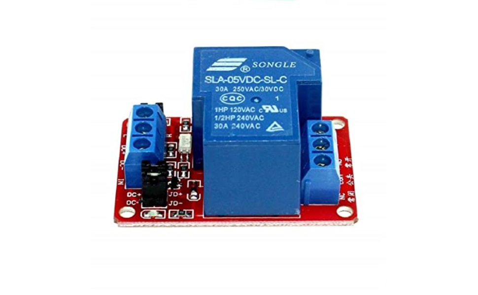 Songle 5V 30A 1-Channel Relay Module with Optocoupler H/L Level Trigger ...