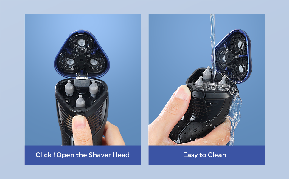 Amazon.com: GLAKER Electric Razor for Men - Cordless Mens Shaver with ...