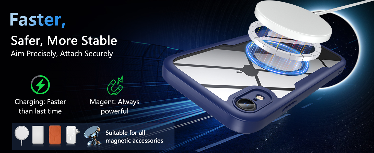 Amazon.com: BESINPO for iPhone XR Case, iPhone XR Phone Case [Compatible with MagSafe] [Full ...