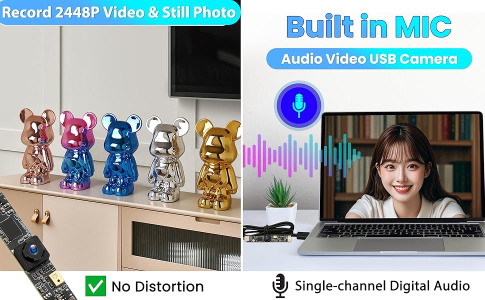 Amazon.com: SVPRO 8MP USB Camera Module with Microphone, 102 Degree Wide Angle Laser Engraver ...