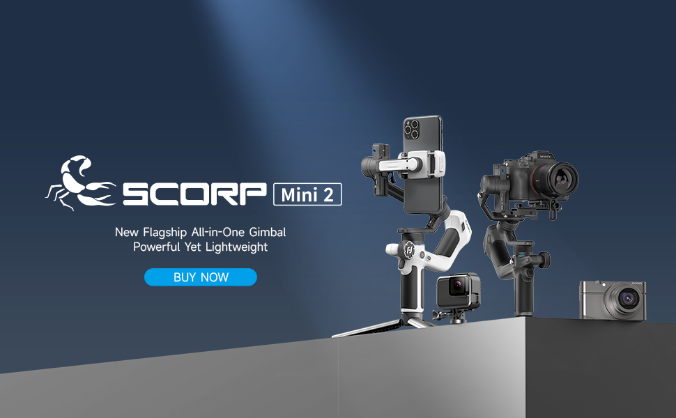 Amazon.com : FeiyuTech SCORP Mini 2 [Official] Gimbal Stabilizer with 3 ...