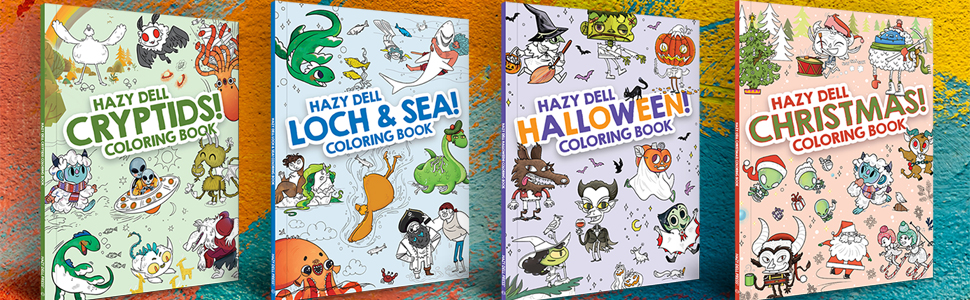 Hazy Dell Cryptids! (Hazy Dell Coloring Books, 1): Borio, Laura: 9781948931540: Amazon.com: Books