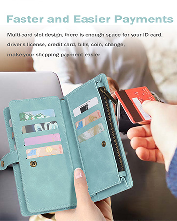 Amazon.com: TwoHead for Samsung Galaxy S25 Plus Wallet Case with Card Holder, Detachable ...