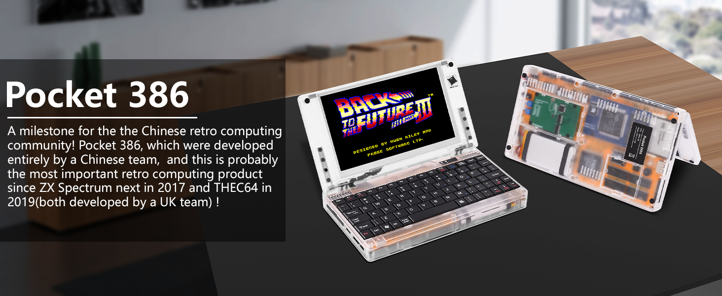 Amazon.com: Retro Pocket 386 CPU XT PC Laptop Computer 8088, Mini ...