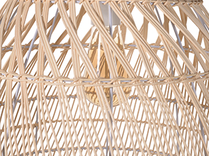 Arturesthome Boho Wicker Chandelier, Rustic Rattan Basket Pendant Light ...