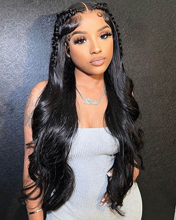 Amazon.com : Lemo beauty 13x6 Lace Front Wig Human Hair 180% Density HD Transparant Real Full ...